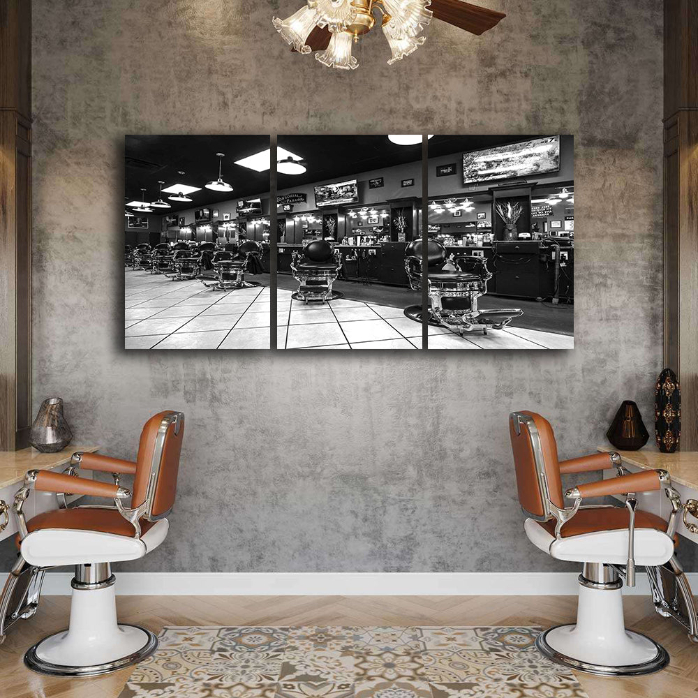 Set tablouri decor frizerie x 3 | WallDecorRomania