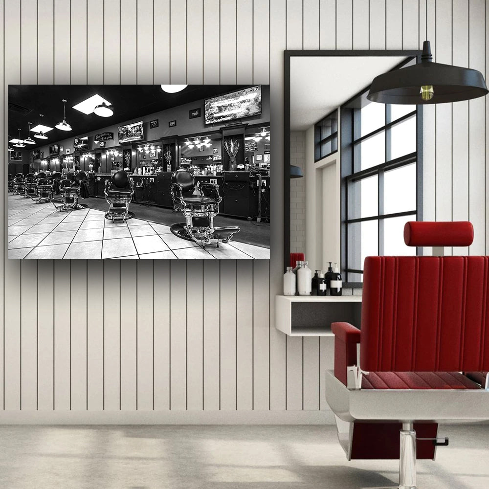 Set tablouri decor frizerie x 3 | WallDecorRomania